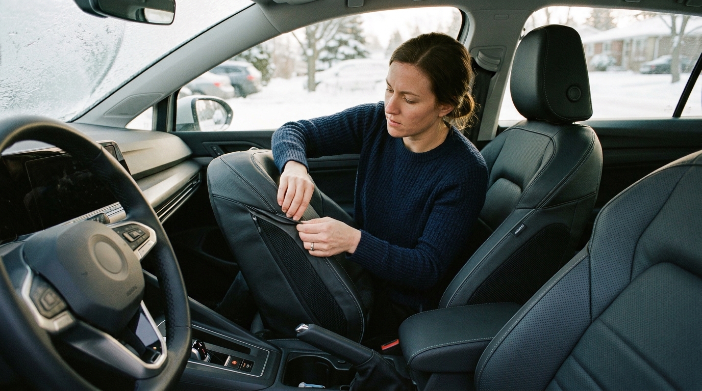 How to Install Seat Covers with Heated Seats (Without Damage) – Coverado
