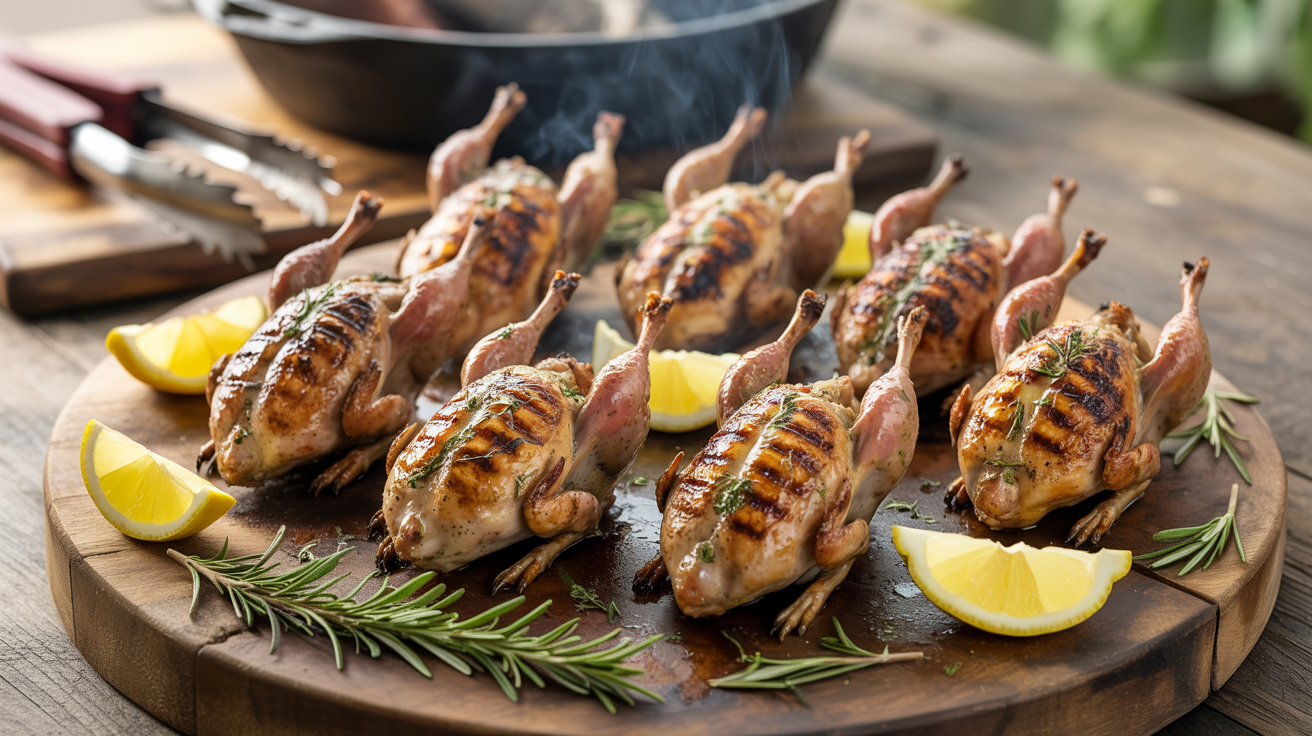 Grilled Quail Recipe with Herb Butter - Perfect Every Time